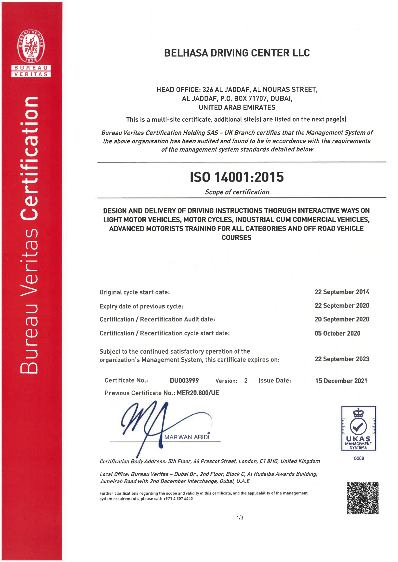 Company Profile – Belhasa Driving Center