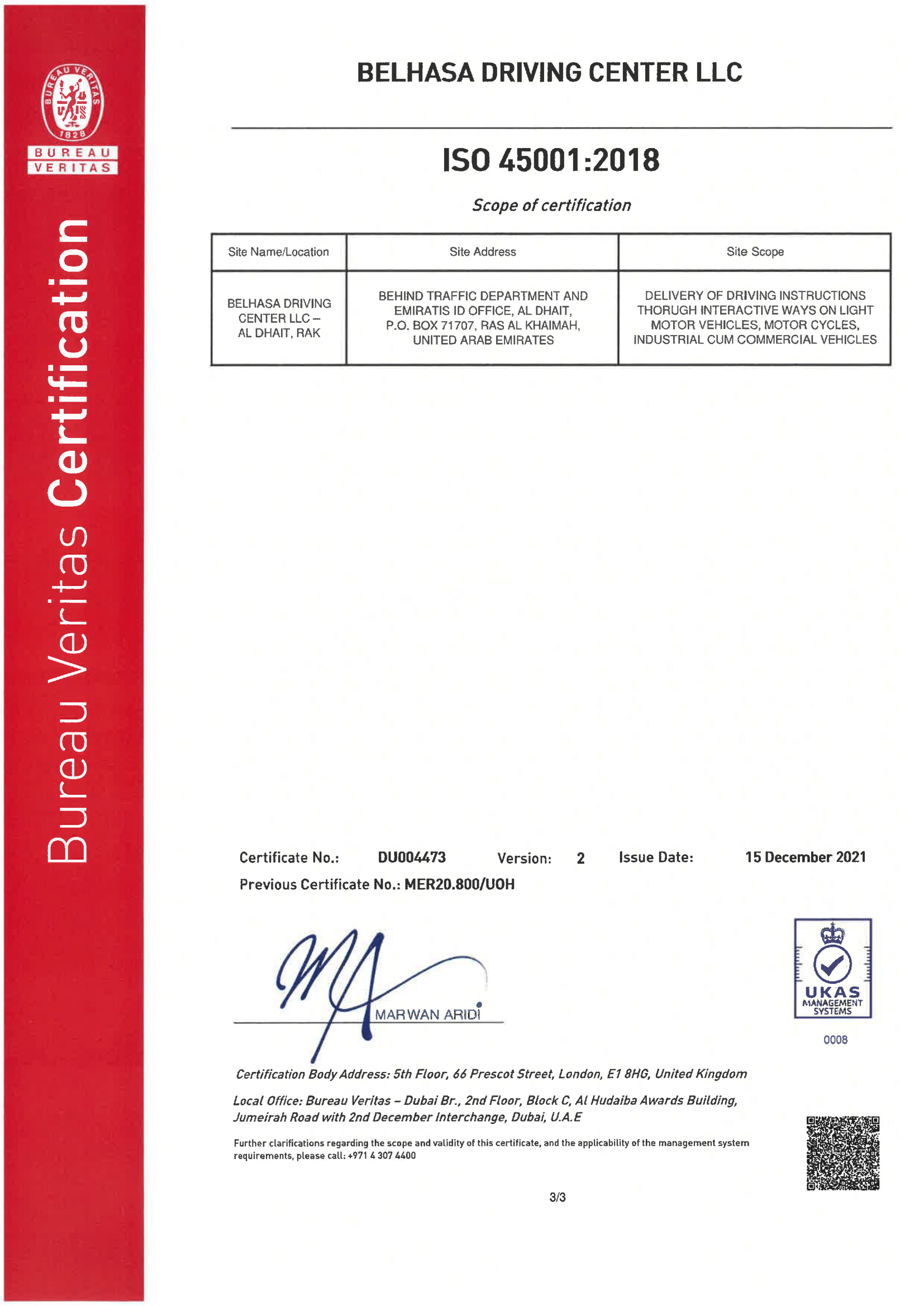 Company Profile – Belhasa Driving Center